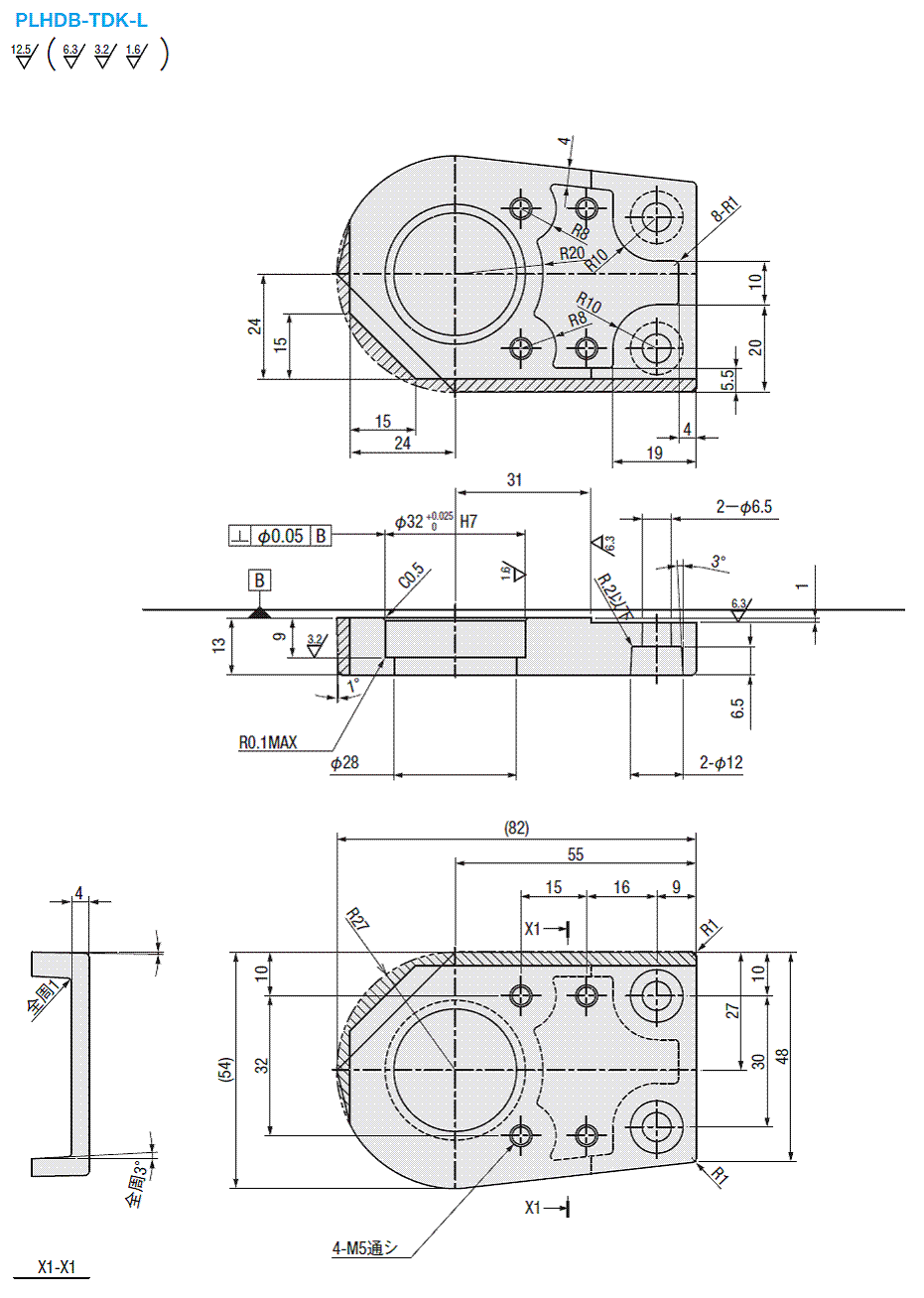 PLHDB-RE-FH-R | コンベヤ用プーリホルダ（ベアリングタイプ） | ミスミ | MISUMI-VONA【ミスミ】