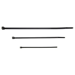 HellermannTyton 結束バンド, 100 mm, 150 mm, 200 mm x 2.5 mm, 黒, ナイロン 66 T-Seriesシリーズ | ヘラマンタイトン ...