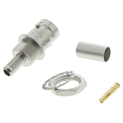 多治見 BNCコネクタ ストレート ジャック パネルマウント 圧着 BNC123-BR-F | 多治見無線電機 | MISUMI-VONA【ミスミ】