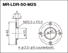 MR-LDR-50-M30 | レンズ取付リング MRシリーズ | シーシーエス | MISUMI-VONA【ミスミ】