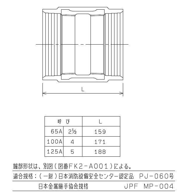 20KFK-S-4B | FK継手 20K ソケット | リケン | MISUMI-VONA【ミスミ】