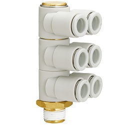 KQ2U08-00A | ワンタッチ管継手 KQ2シリーズ ユニオンワイ KQ2U | SMC | MISUMI-VONA【ミスミ】