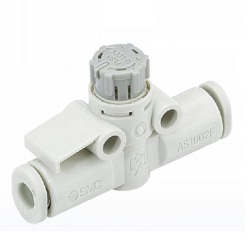 AS1002F-04A | ワンタッチ管継手付スピードコントローラ プッシュロック式 インラインタイプ ASシリーズ | SMC | MISUMI-VONA【ミスミ】