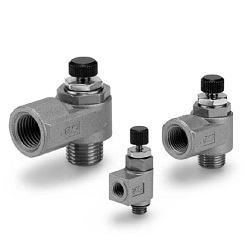 AS2200-02-S | 標準タイプスピードコントローラ 金属エルボタイプ ASシリーズ | SMC | MISUMI-VONA【ミスミ】