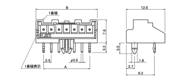 S02B-XASS-1 | XAコネクタ（プリント基板用コネクタ） | 日本圧着端子製造 | MISUMI-VONA【ミスミ】