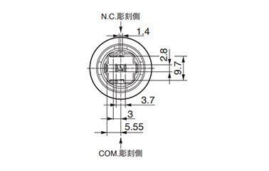 YB2-26CWSPS1-42RHNK | ステンレス調フランジ ボタン YB2シリーズ | NKKスイッチズ(旧:日本開閉器工業) | MISUMI-VONA【ミスミ】