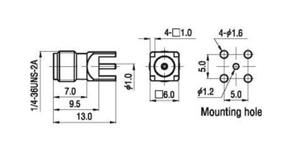 SMA-R(AU) | SMAコネクタ レセプタクル | トーコネ | MISUMI-VONA【ミスミ】