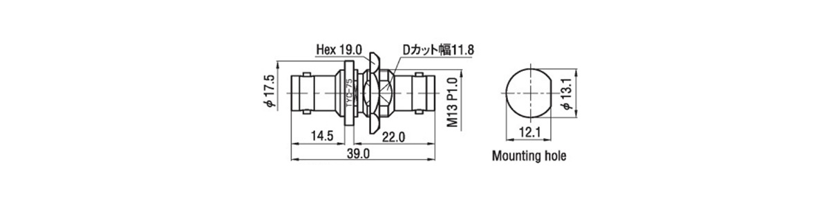 BNCC-BA-JJ-75 | BNCコネクタ 中継用75Ωアダプター | トーコネ | MISUMI-VONA【ミスミ】