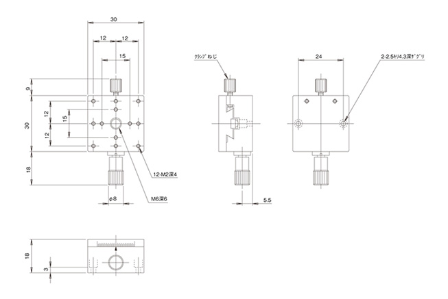 LS-612-NB | DT X軸ステージ（手動ステージ） | 中央精機 | MISUMI-VONA【ミスミ】