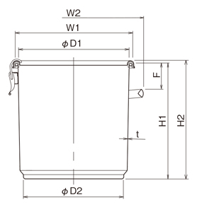 積み重ね式テーパー型密閉容器【TP-CTH-STA】 | 日東金属工業 | MISUMI-VONA【ミスミ】