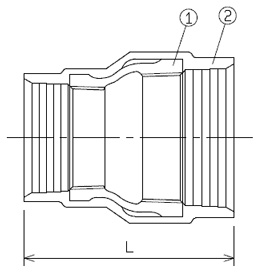 FK継手 20K 径違いソケット | リケン | MISUMI-VONA【ミスミ】