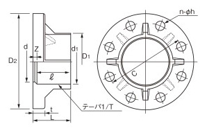 エスロン TSフランジ JIS10K PVC 15A | 積水化学工業 | MISUMI-VONA【ミスミ】