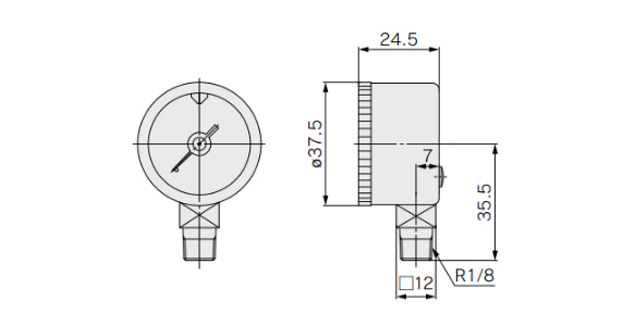 G36-10-01 | 一般用圧力計/リミットインジケータ付 G36・GA36 | SMC | MISUMI-VONA【ミスミ】