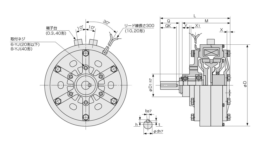 POB-5 | パウダシリーズ 自然冷却式ブレーキ POB | シンフォニアテクノロジー | MISUMI-VONA【ミスミ】